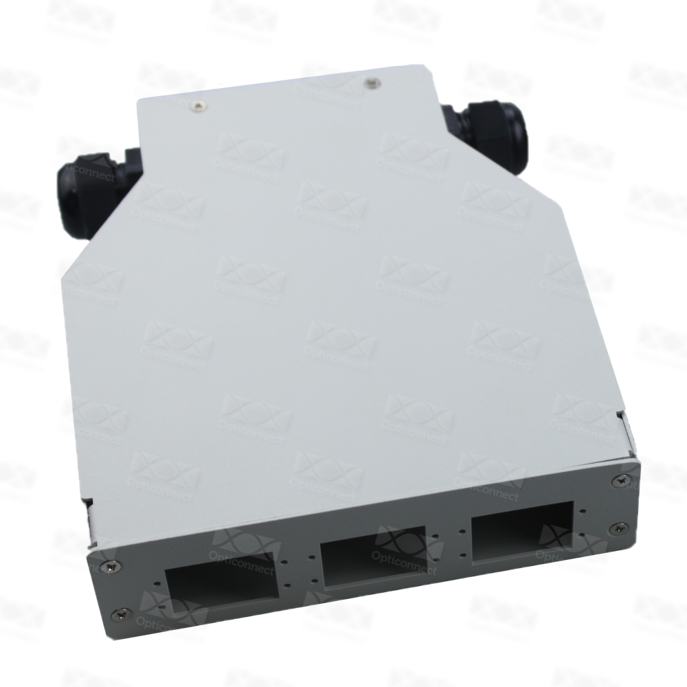 DIN Rail box Gray RAL 7035 - Opticonnect Systems B.V.